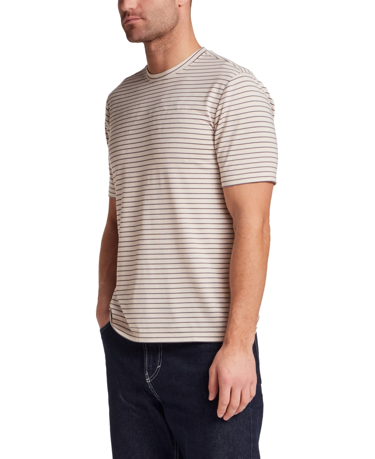 Click here for Weatherproof Vintage Mens Dobby Striped Crewneck S... prices