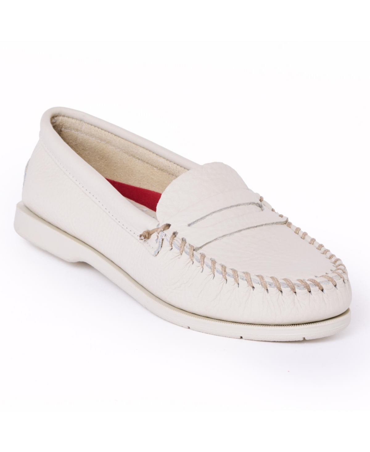 Click here for Minnetonka Womens Mellony Penny Loafers - Off whit... prices