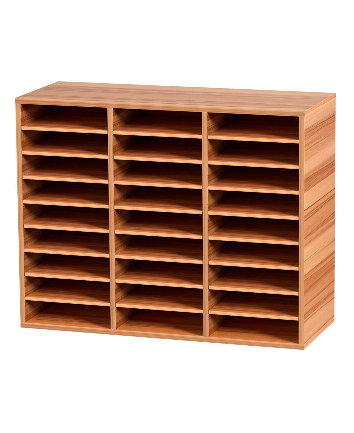 Click here for Gouun 27-Compartment Wood Literature Organizer wit... prices