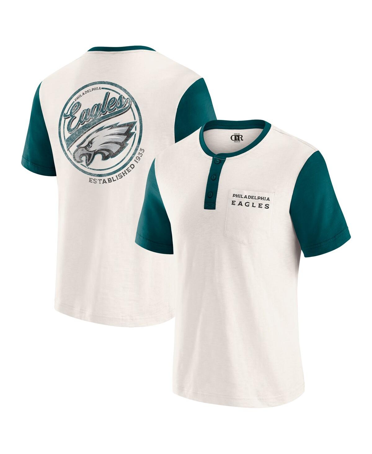 Click here for Fanatics Mens Cream Philadelphia Eagles Henley Col... prices