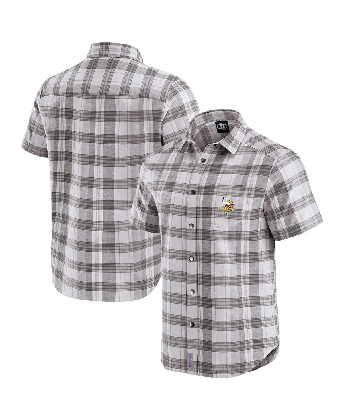 Click here for Fanatics Mens Gray Minnesota Vikings Team Plaid Sh... prices
