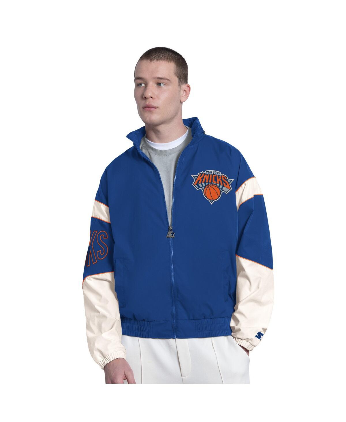 Click here for Starter Mens Royal New York Knicks The Gust Full-Z... prices