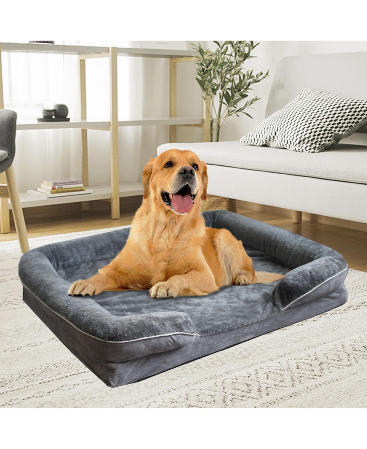 Click here for Aostirmotor Extra Large Memory Foam Dog Bed for La... prices