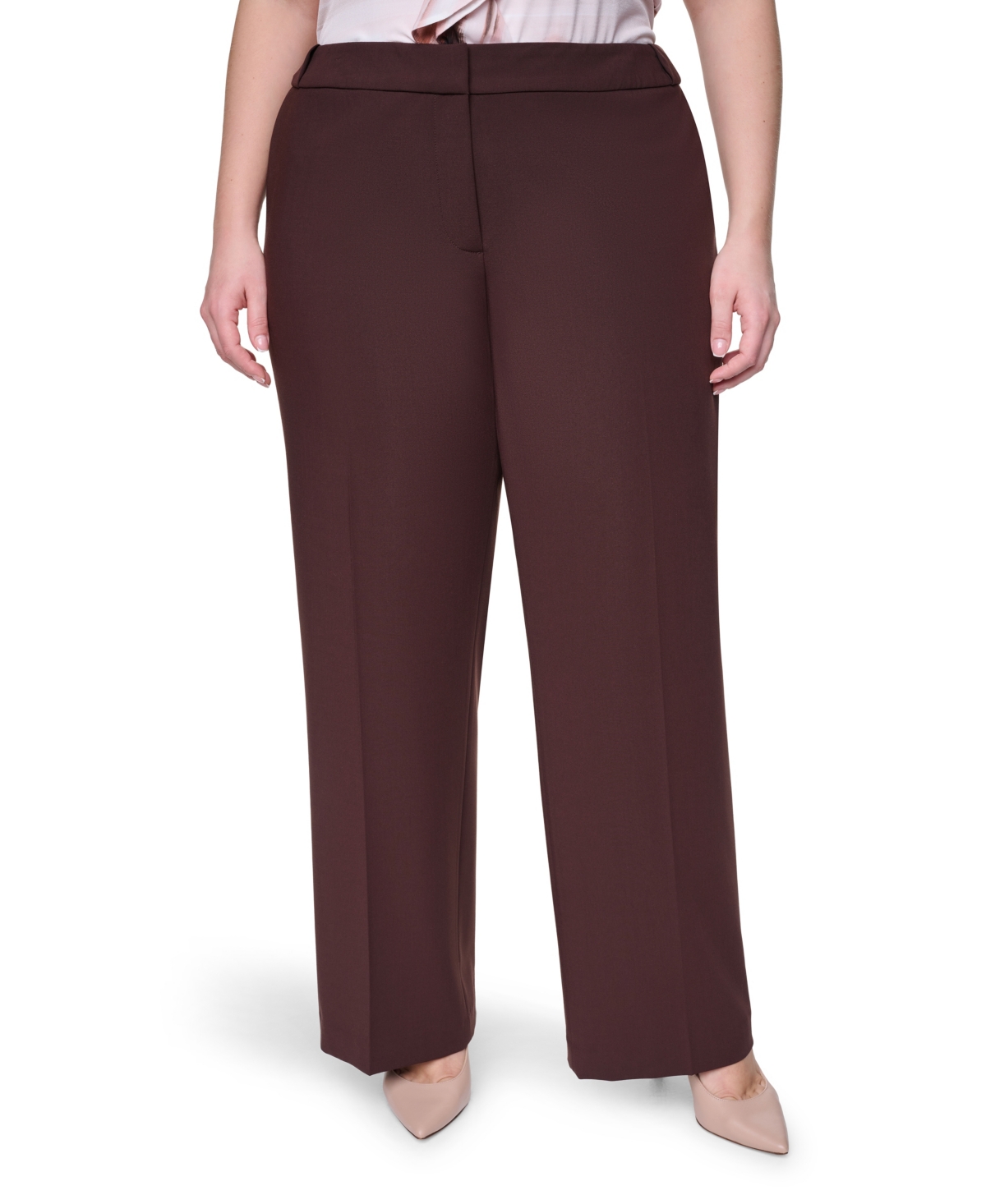 Click here for Calvin Klein Plus Size Mid Rise Highline Ankle Pan... prices
