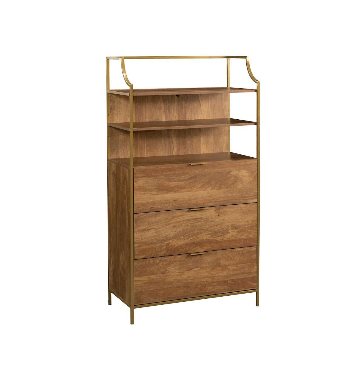 Click here for Sauder Bedroom 3- Drawer Dresser with Shelves  Sin... prices