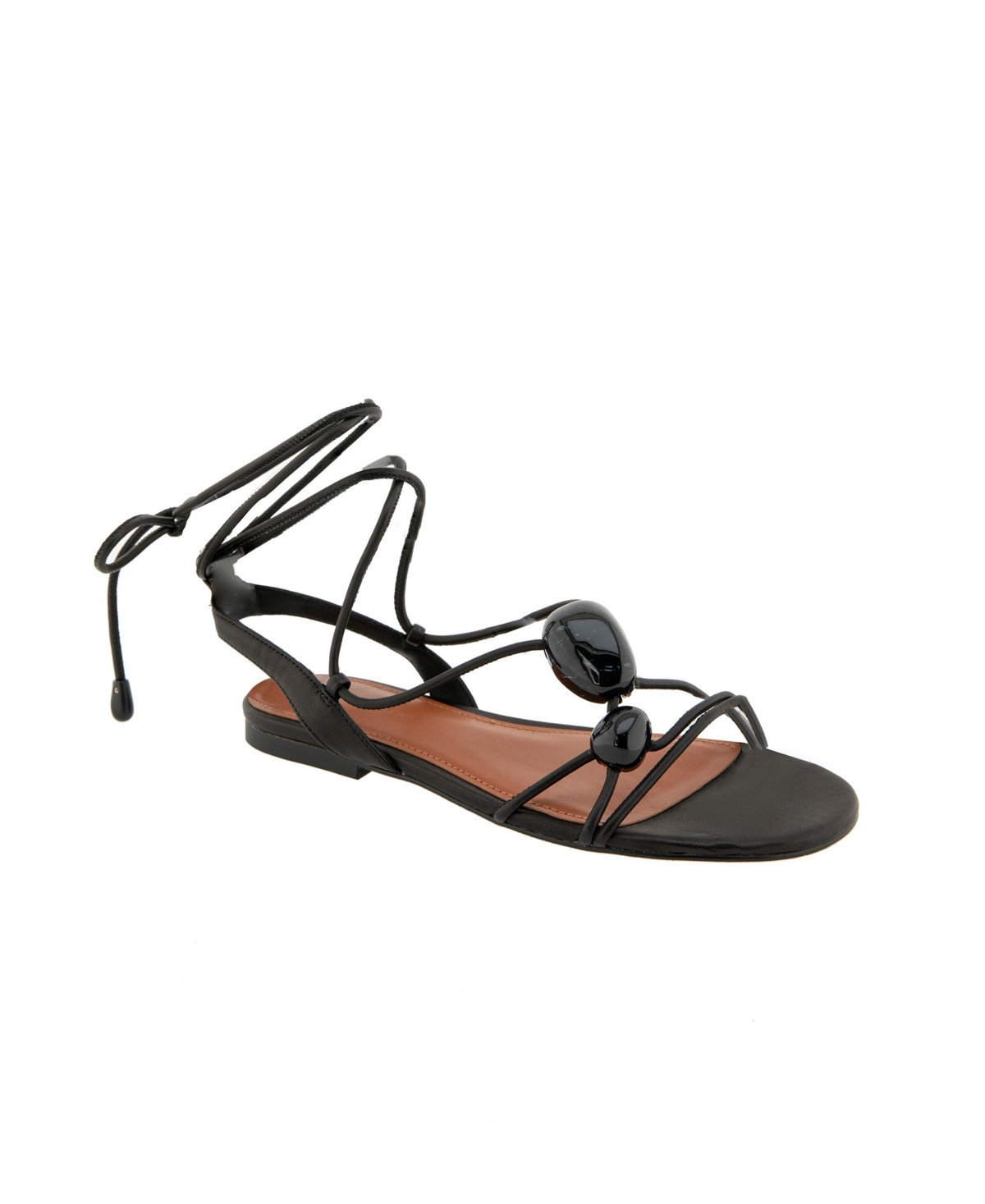 Click here for Rebecca Minkoff Womens Anaya Flat Sandal - Black prices
