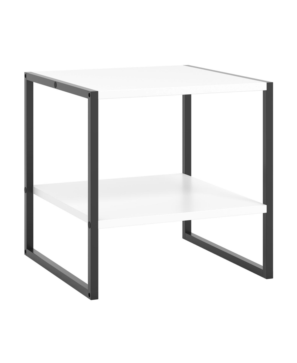 Click here for Slickblue Modern 2-Tier Square End Table with Reve... prices