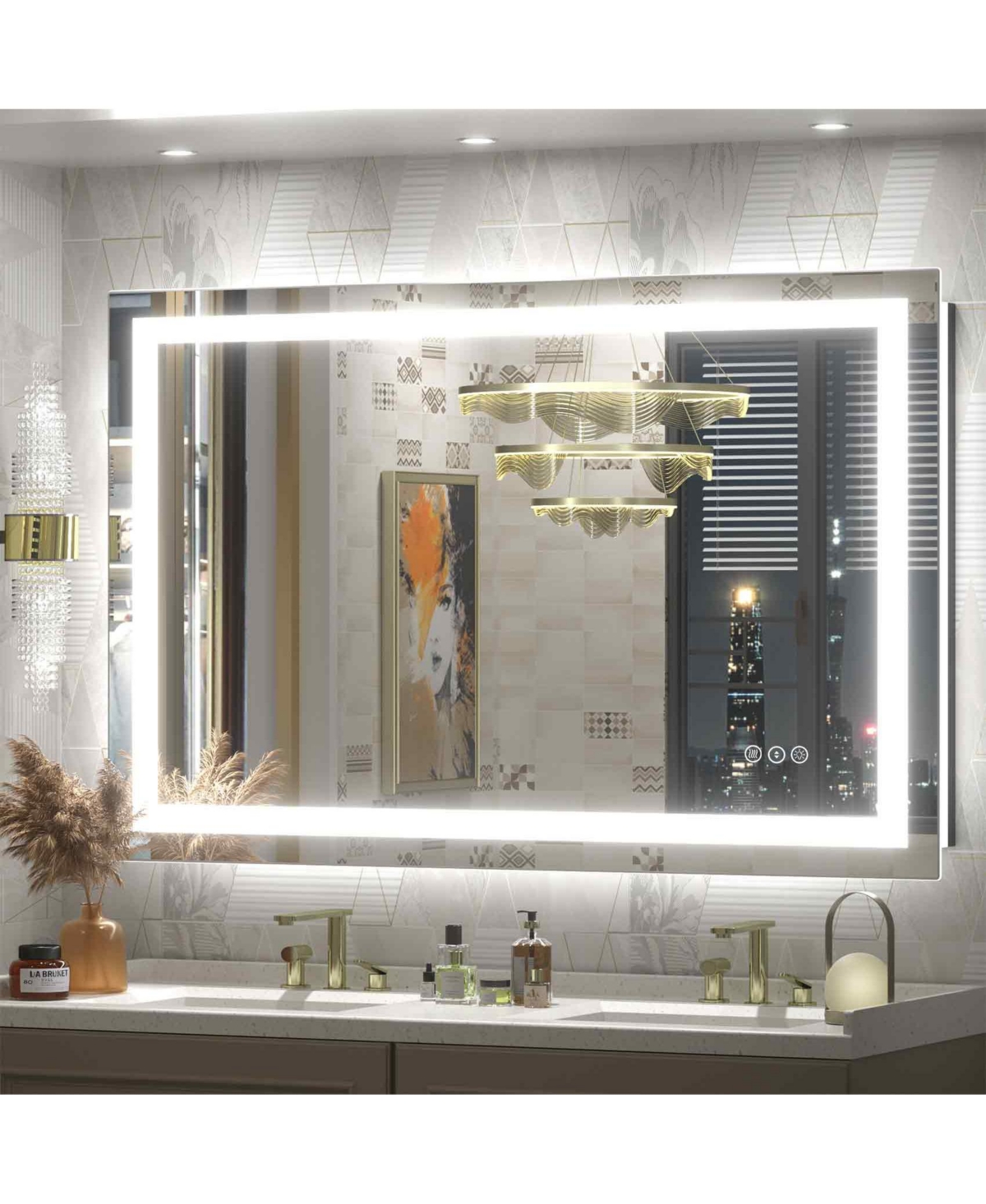 Click here for Apmir 48 x 30 Super Bright Front and Back Led Ligh... prices