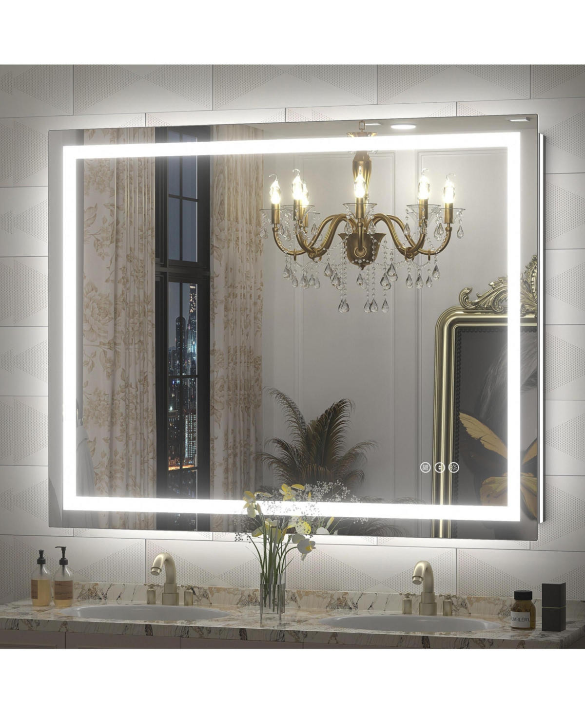 Click here for Apmir 48 x 38 Super Bright Front and Back Led Ligh... prices