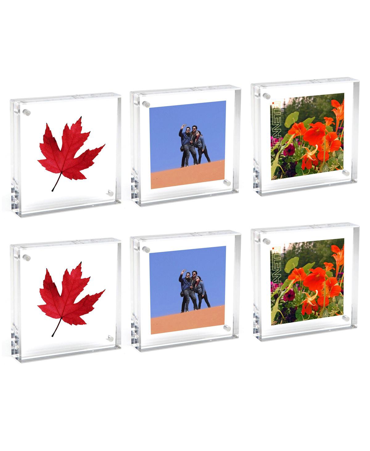 Click here for Canetti Original Magnet Frame  2x2  Clear 6-Pack -... prices