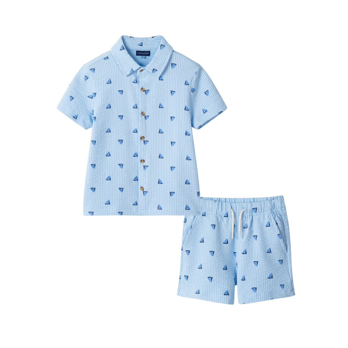 Click here for Andy & Evan Big Boys Toddler/Child Navy Sailboat B... prices