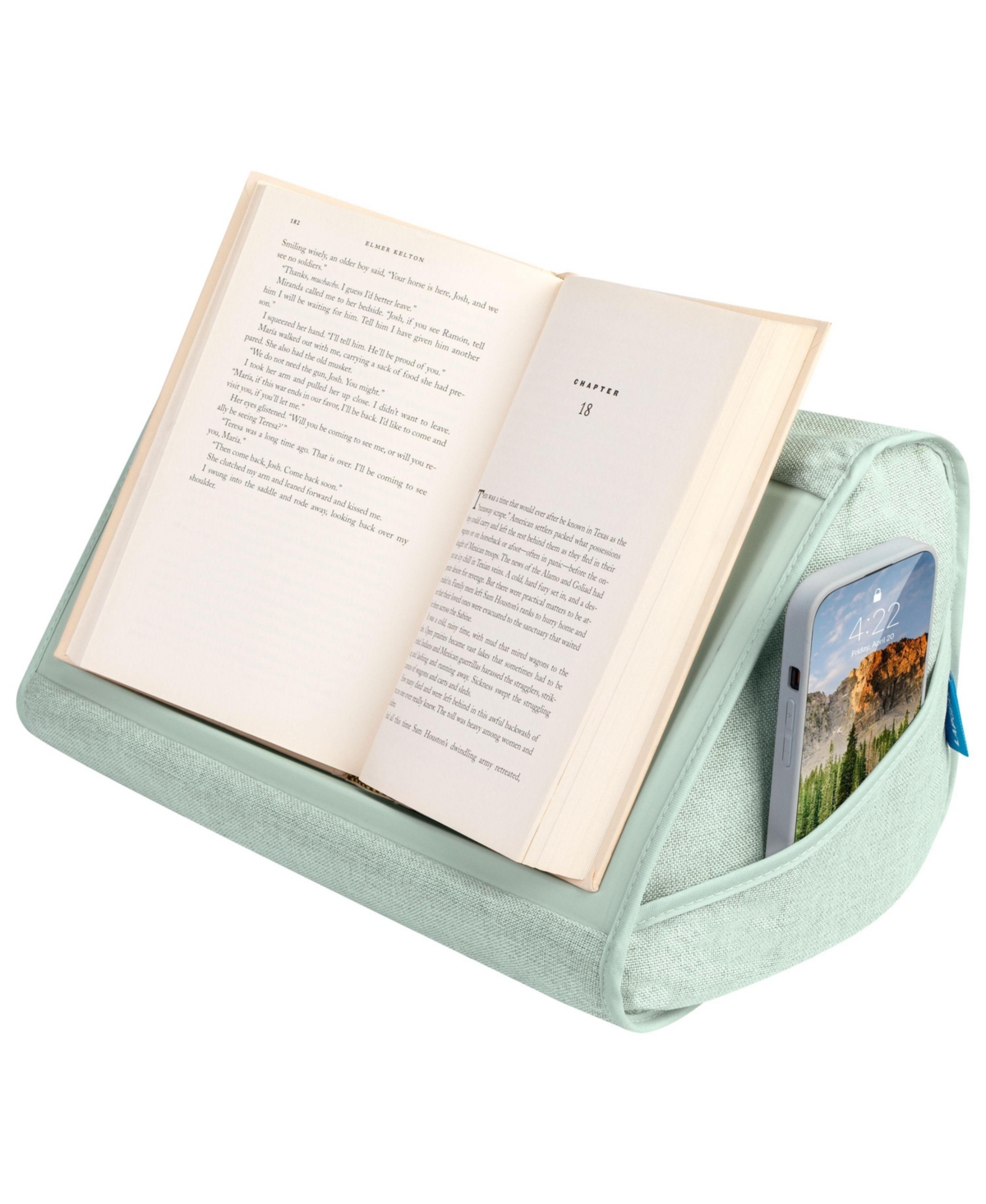 Click here for Lapgear Book Pillow - Sage green prices