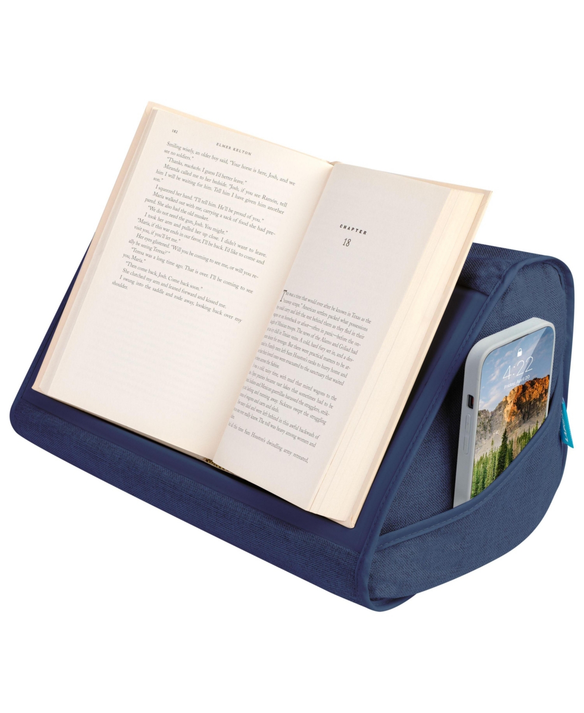 Click here for Lapgear Book Pillow - Denim blue prices