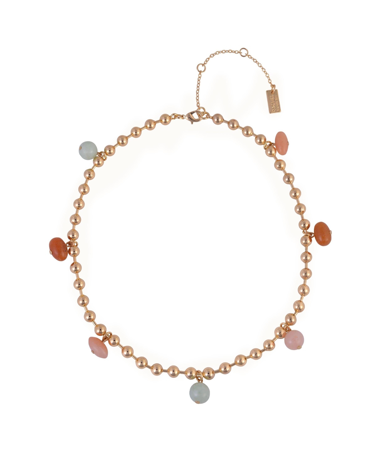 Click here for Rachel Rachel Roy Bead Chain Necklace with Semi Pr... prices