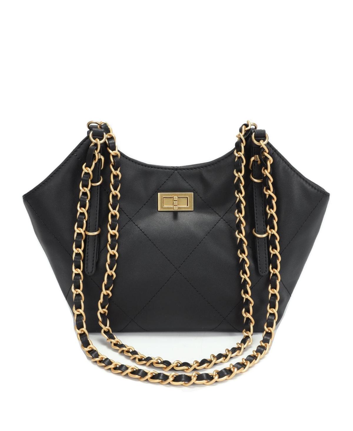 Click here for Susu Luxea Quilted Chain Shoulder Bag Small Leathe... prices