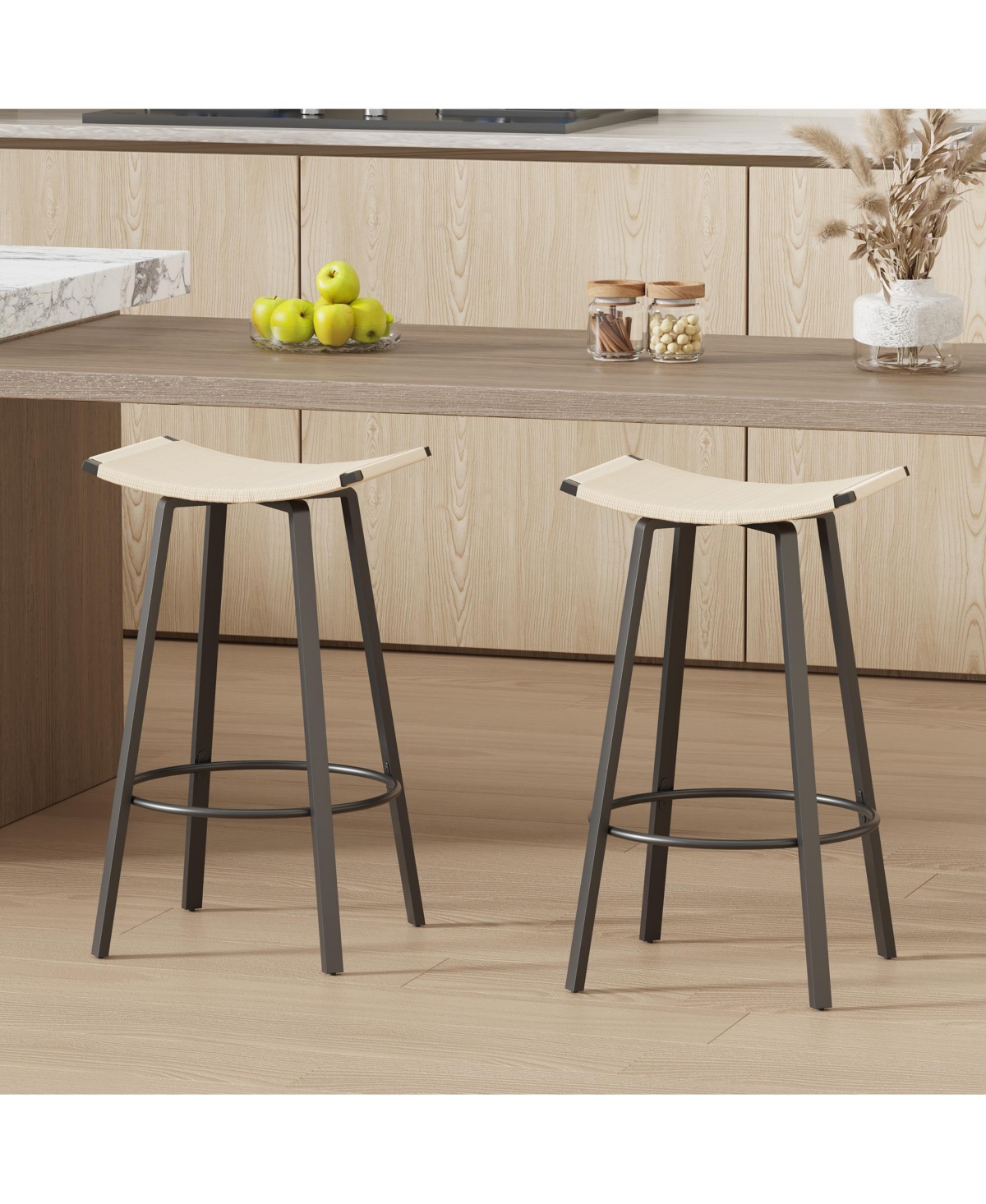 Click here for flynama Counter Height Backless Bar Stools Set of... prices