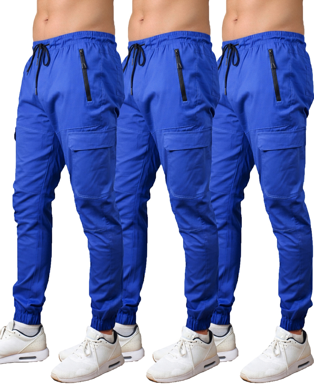 Click here for Blu Rock Mens Slim-Fit Cargo Jogger Pants  3-Pack... prices