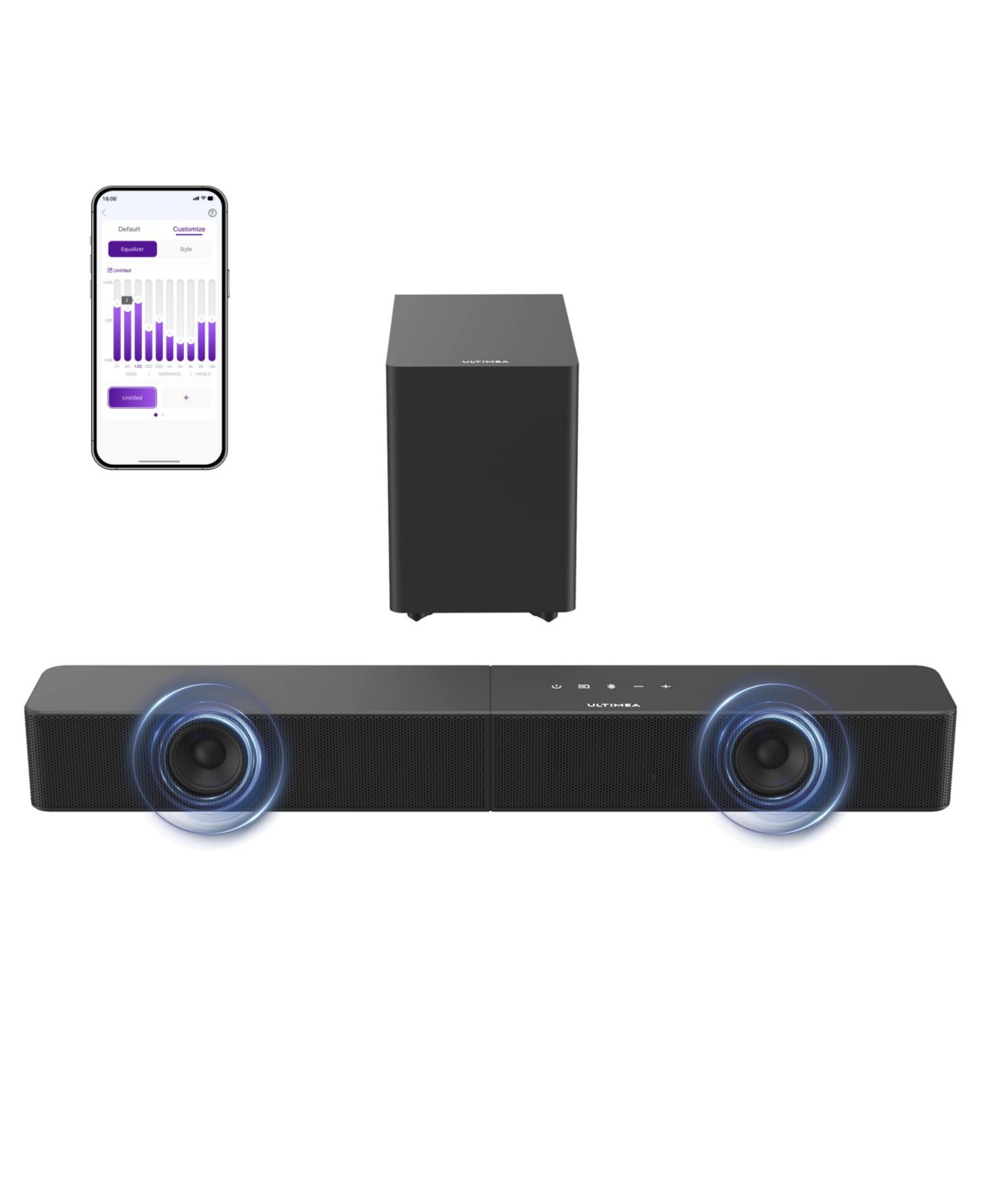 Click here for Ultimea Poseidon R3T 2.1ch Soundbar with Wireless... prices