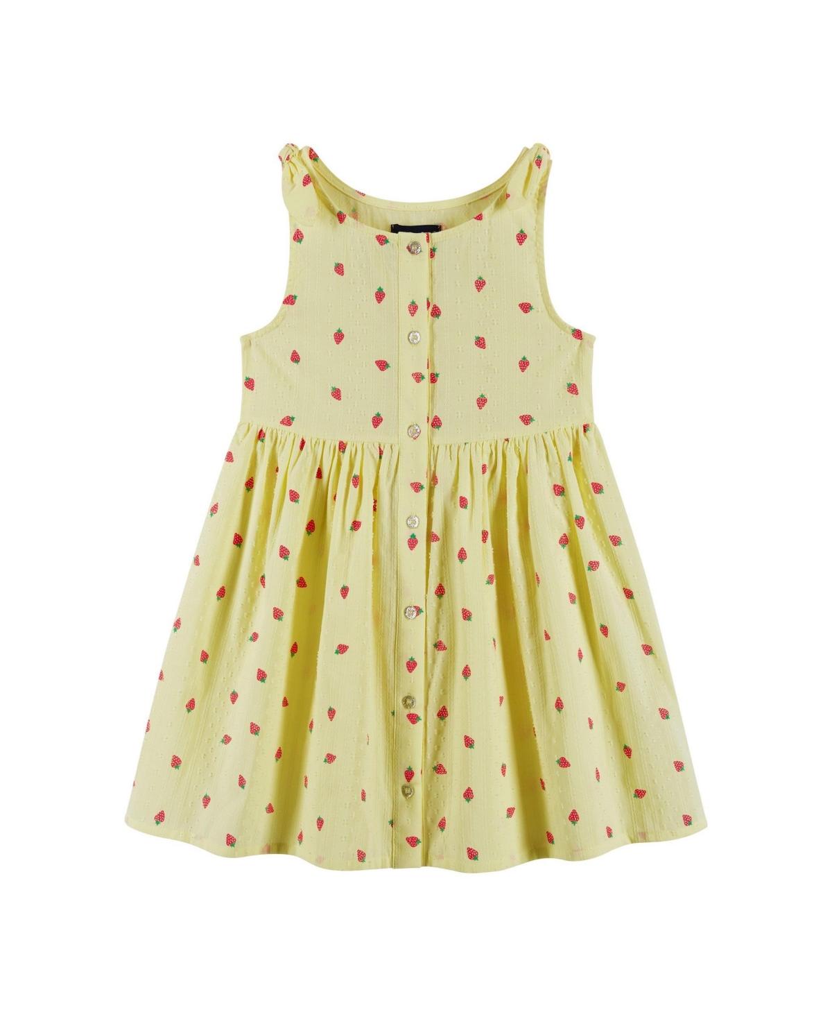 Click here for Andy & Evan Toddler Girls Strawberry Printed Butto... prices