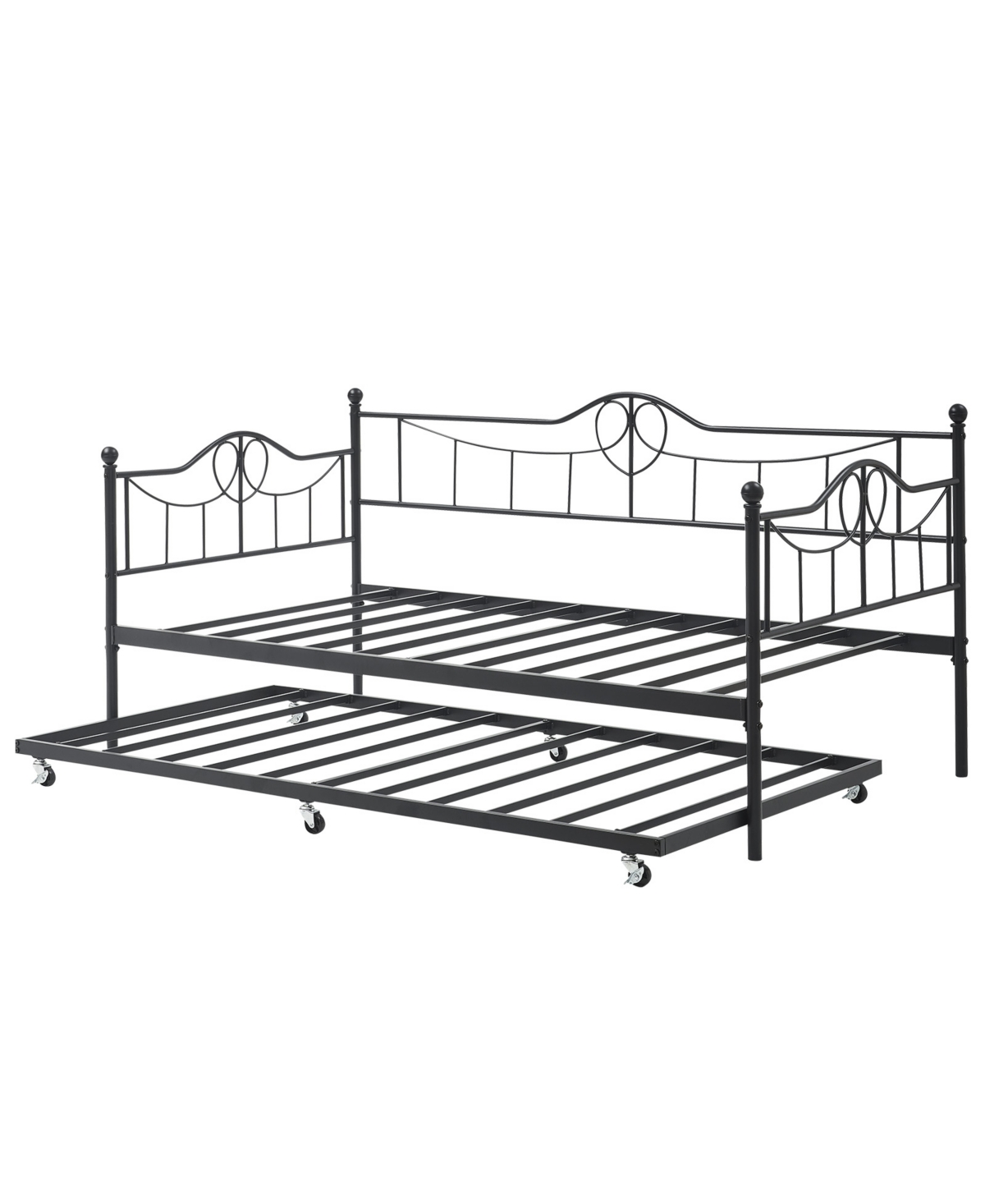 Click here for Daybed with Pull-Out Trundle  Metal Sofa Bed Frame... prices