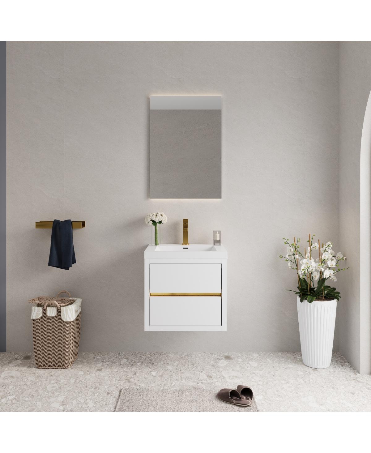Click here for Sillysis Wall Mounted Bathroom Vanity with Glossy... prices