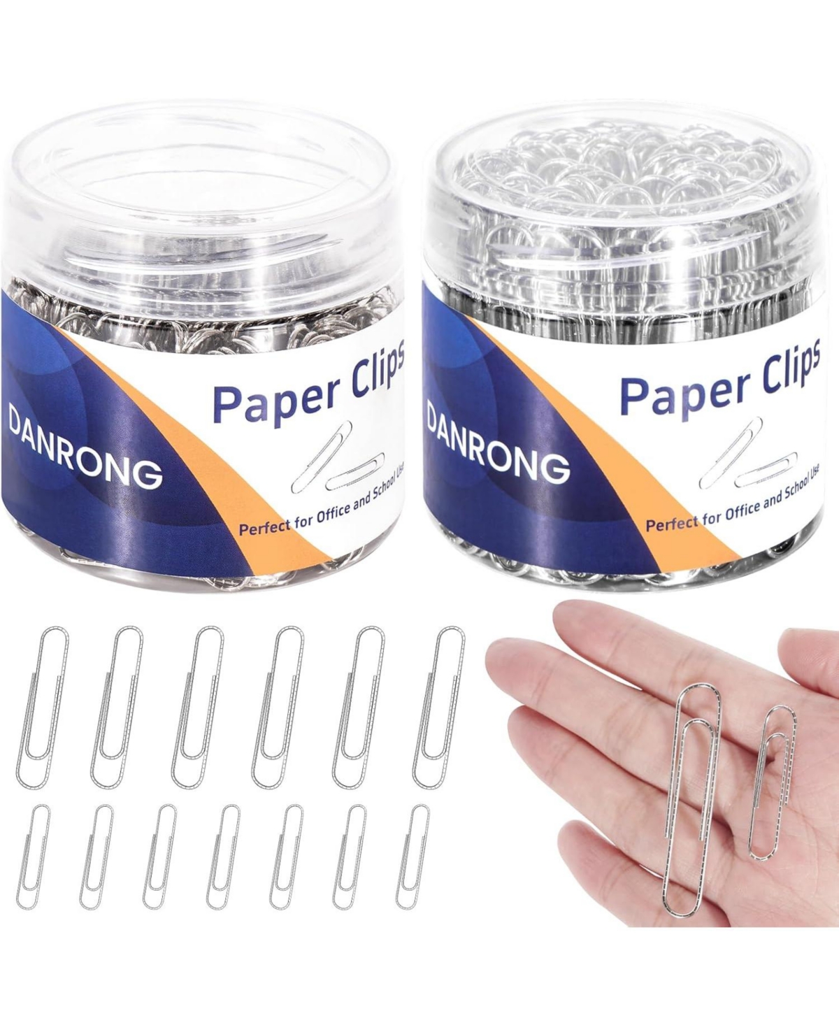 Click here for Danrong 400 Pcs Nonskid Paper Clips Assorted Sizes... prices