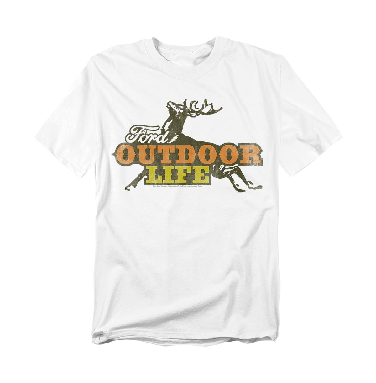 Click here for Mustang Mens Ford The Outdoor Life T-Shirt - White prices