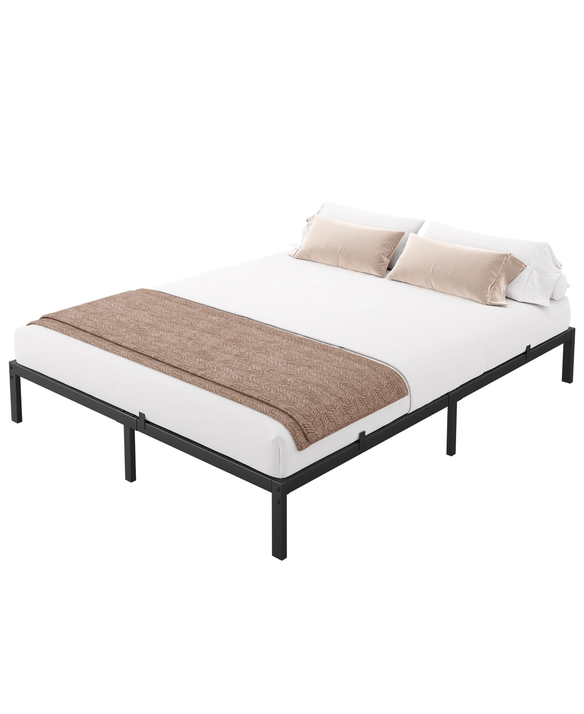 Click here for homfan Low Profile Metal Platform Bed Frame with Q... prices