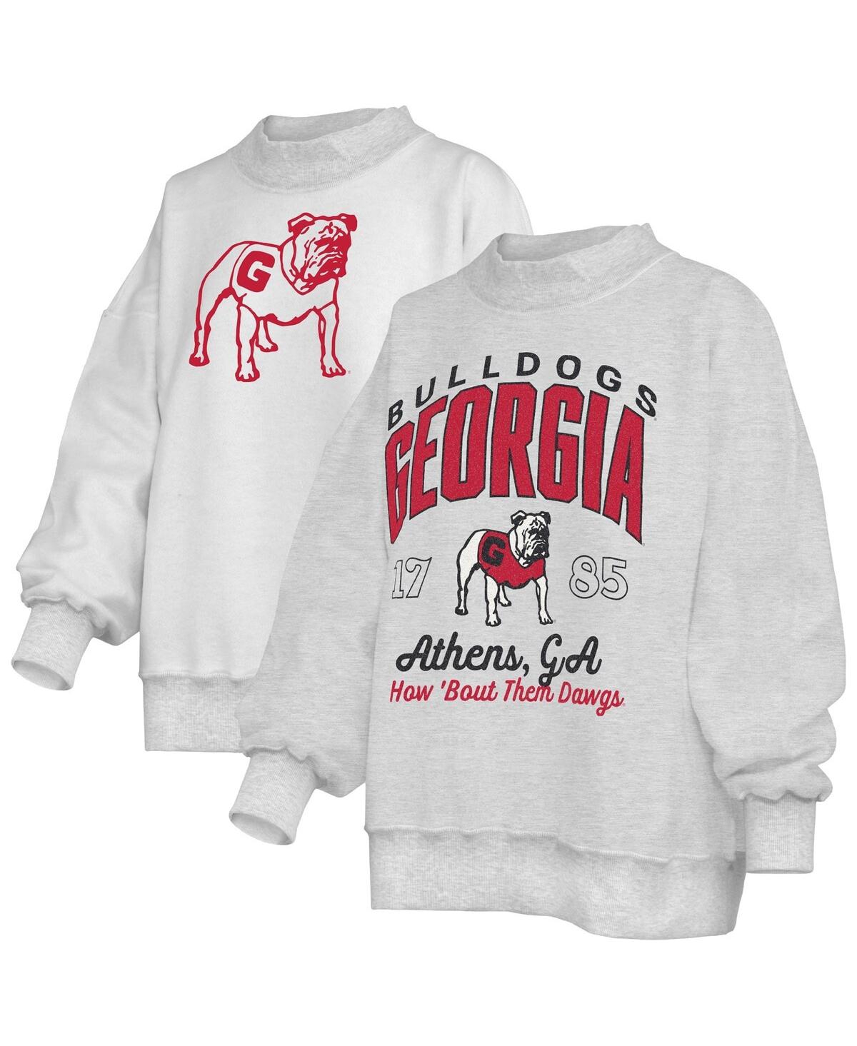 Click here for Pressbox Womens Heather Gray Georgia Bulldogs Reve... prices
