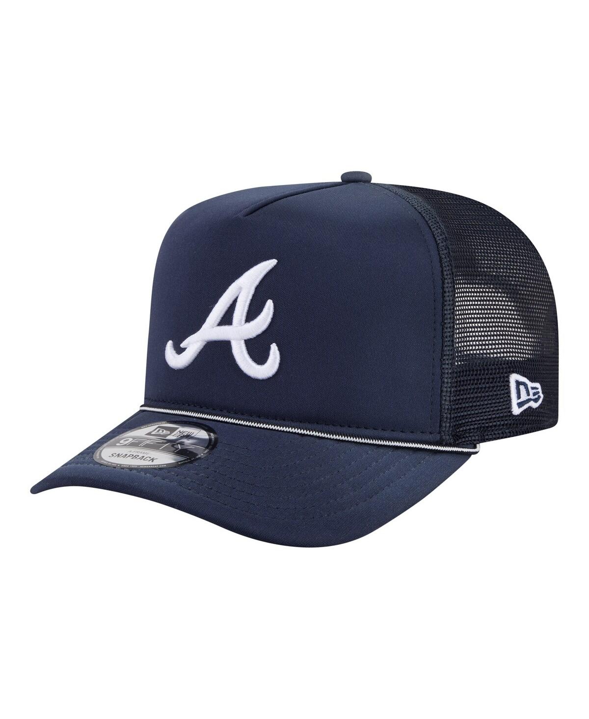 Click here for New Era Mens Navy Atlanta Braves Worn A-Frame 9FIF... prices
