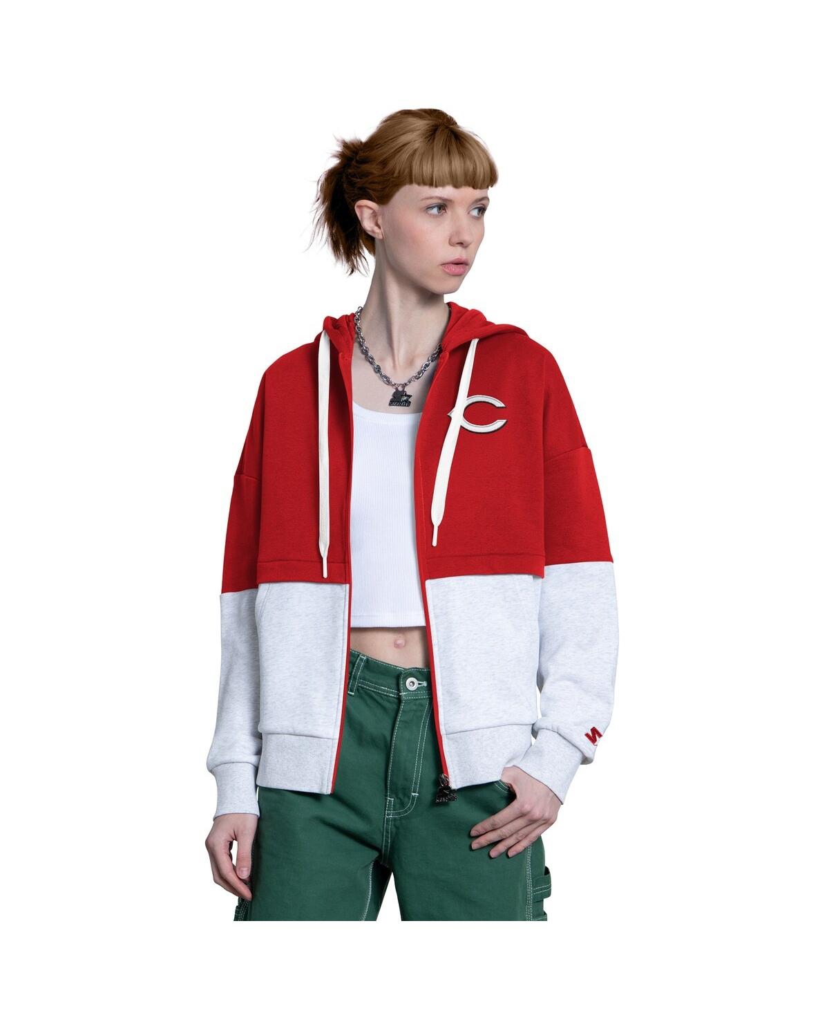 Click here for Starter Womens Red/Heather Gray Cincinnati Reds Wi... prices