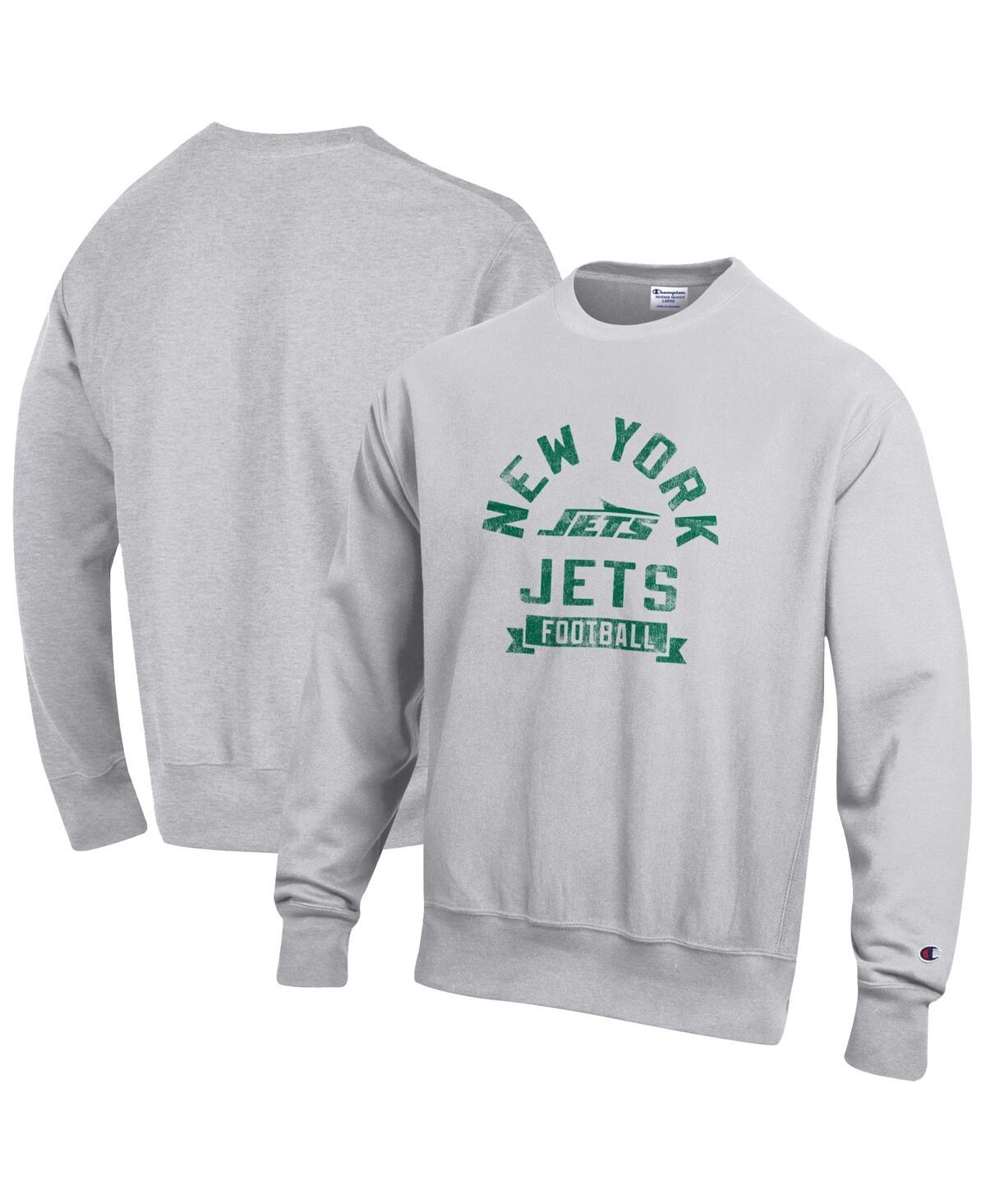 Click here for Champion Mens Heather Gray New York Jets Reverse W... prices
