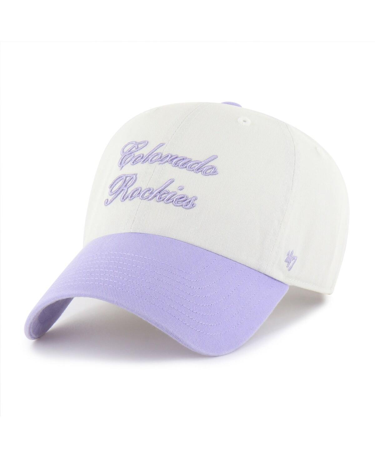 Click here for 47 Brand Womens White/Purple Colorado Rockies Gela... prices