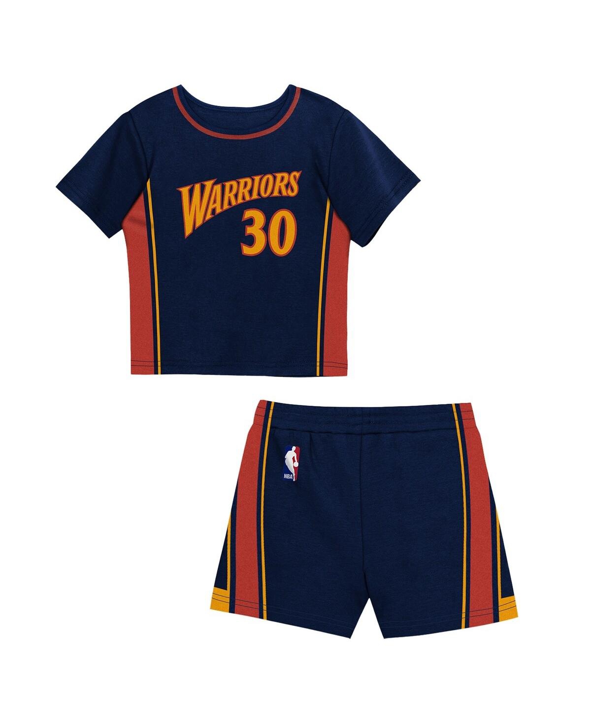 Click here for Mitchell & Ness Toddler 2-Piece Stephen Curry Navy... prices