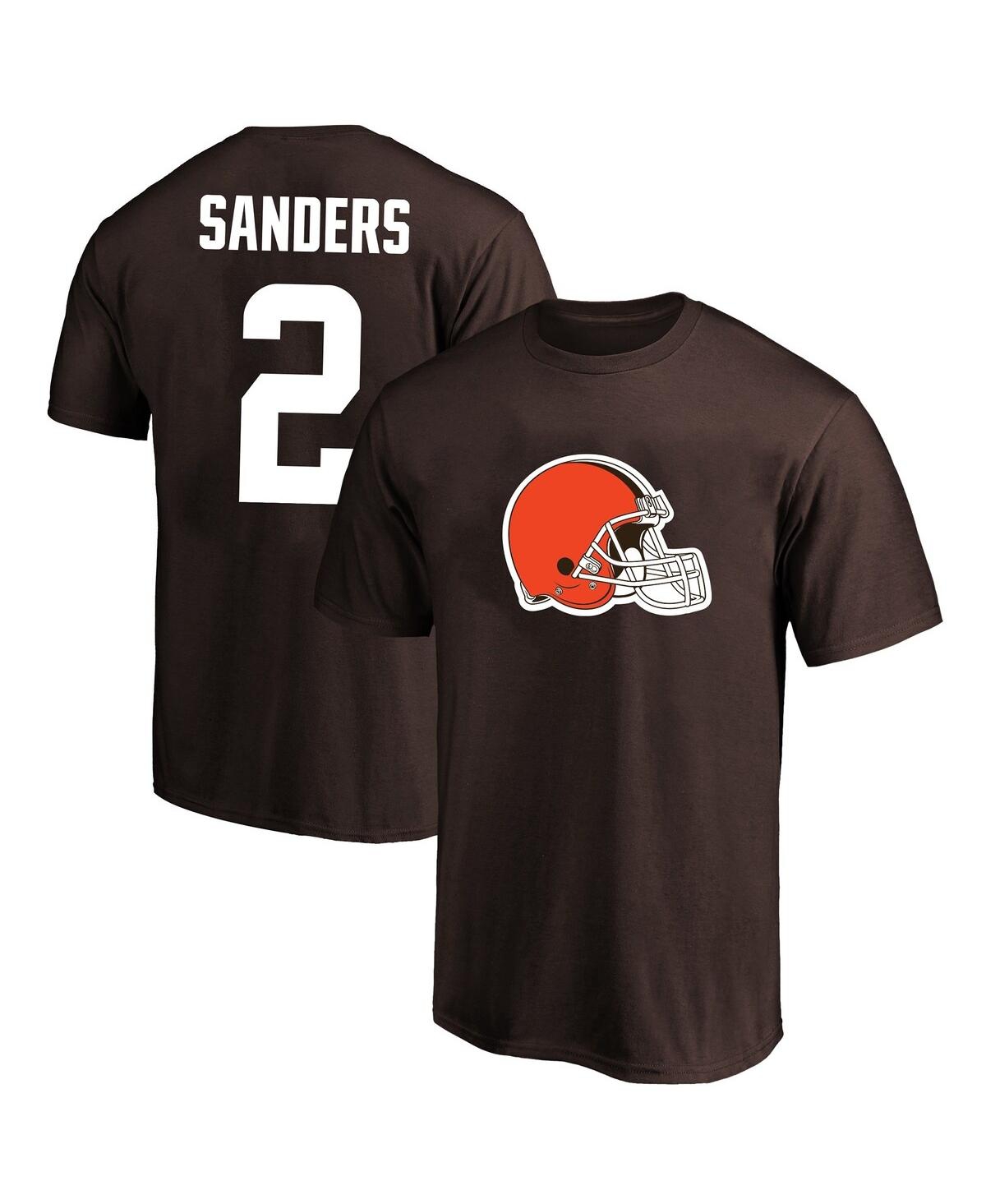 Click here for Fanatics Mens Shedeur Sanders Brown Cleveland Brow... prices