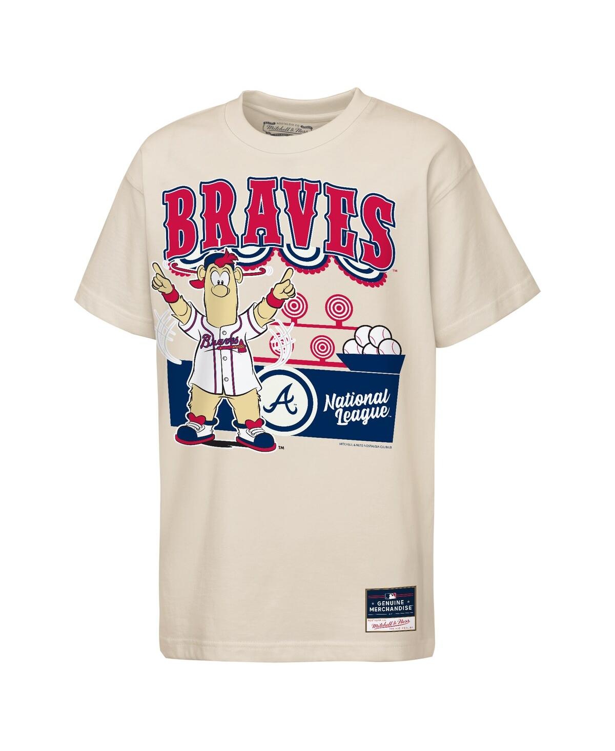 Click here for Mitchell & Ness Big Boys and Girls Cream Atlanta B... prices