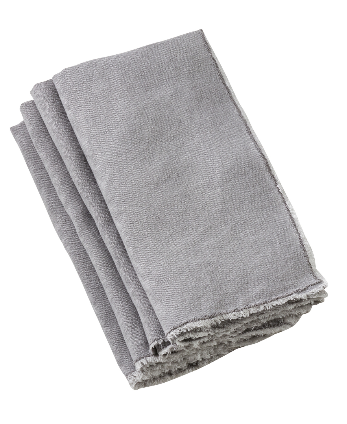 Click here for Saro Lifestyle Fringe Table Napkins  Set of 4 - Gr... prices