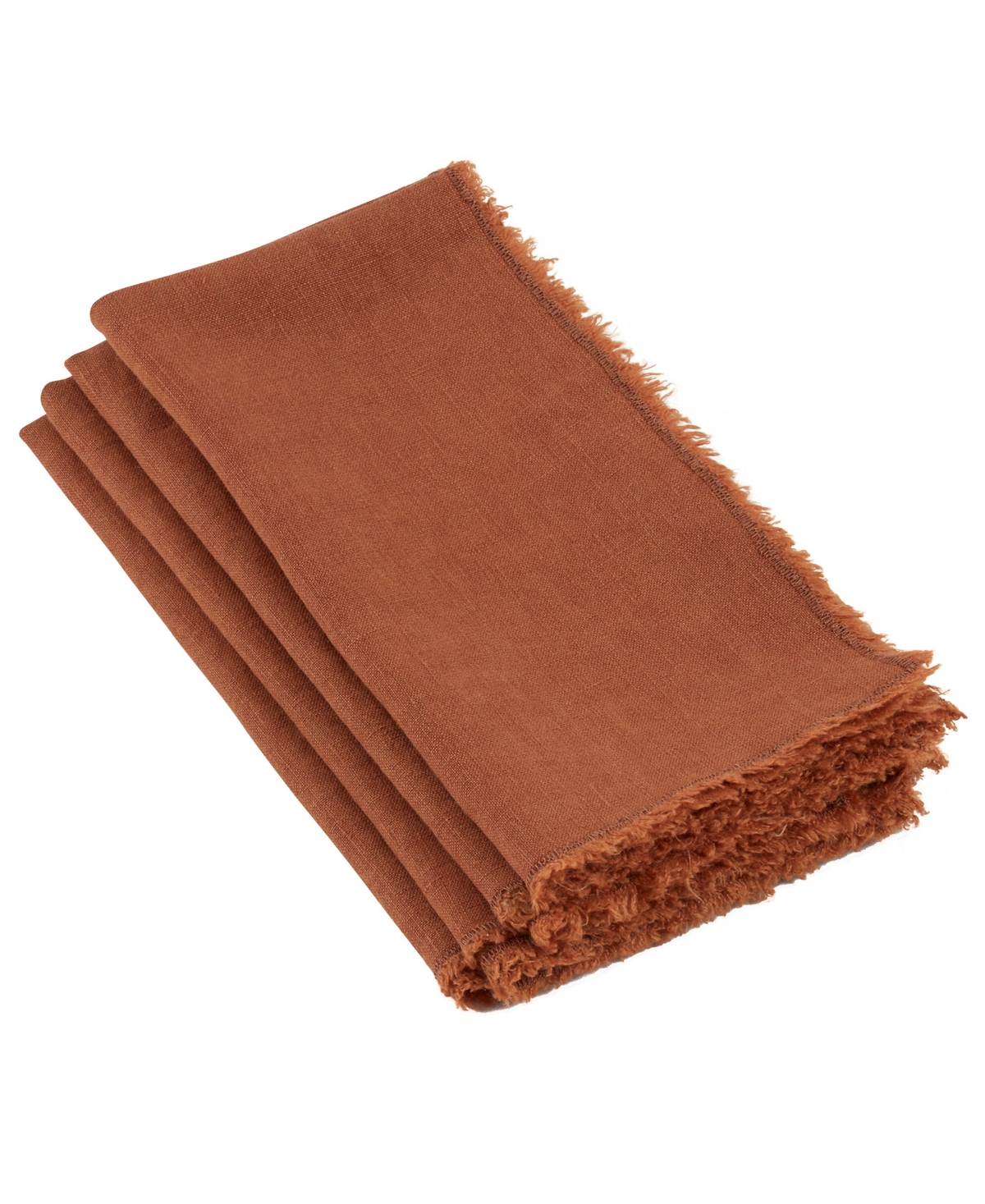 Click here for Saro Lifestyle Fringe Table Napkins  Set of 4 - Te... prices