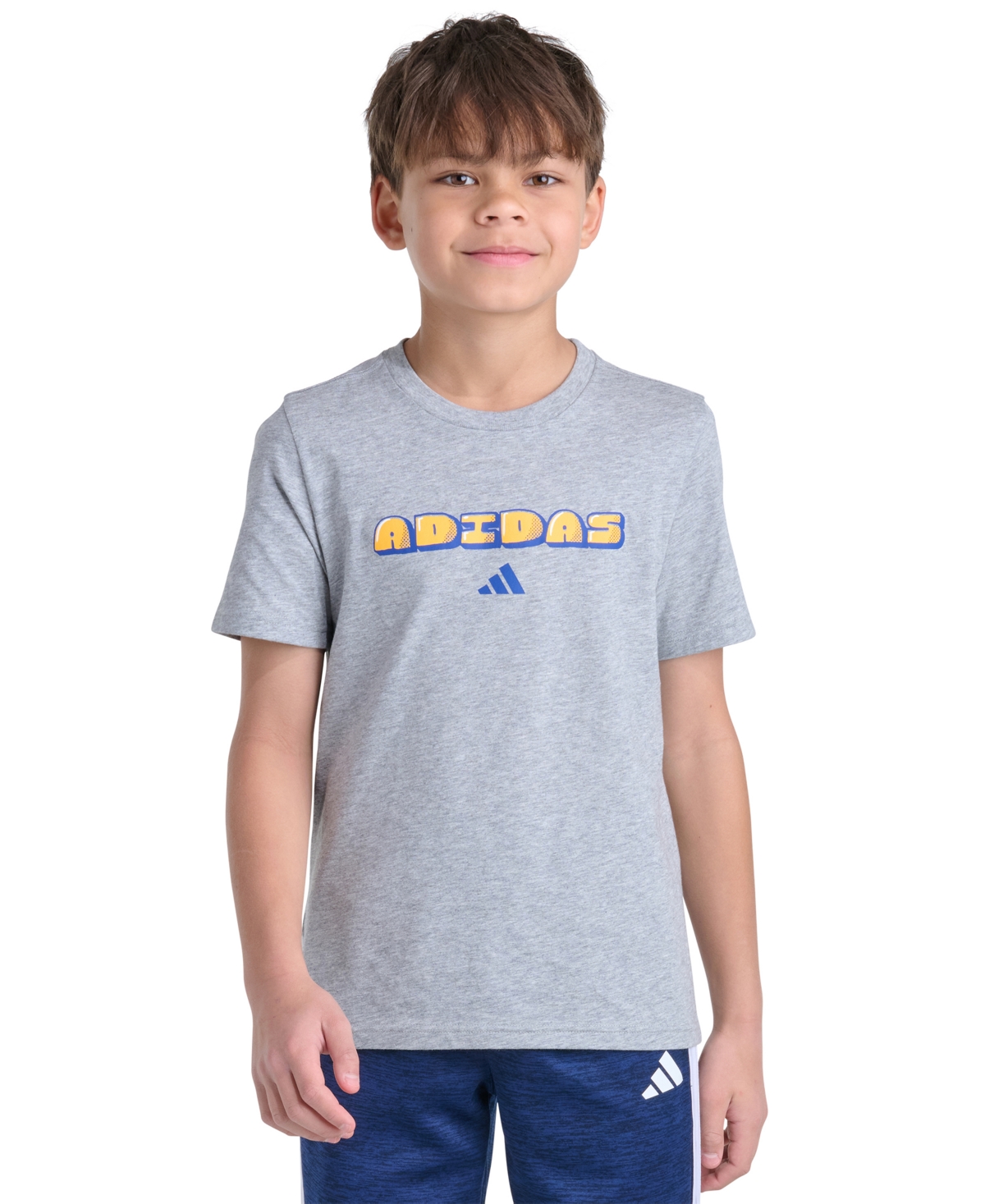Click here for adidas Boys 8-20 Short-Sleeve T-Shirt - Medium Gra... prices