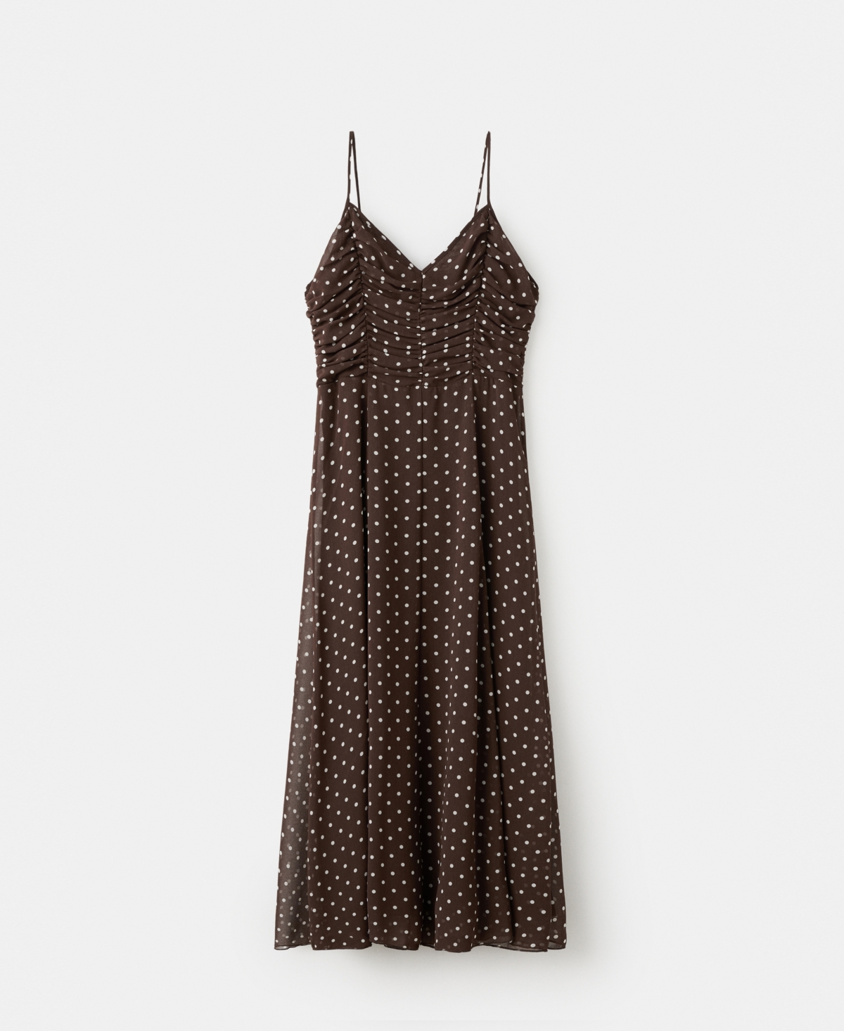 Click here for Mango Womens Gathered Neckline Polka Dot Dress - C... prices