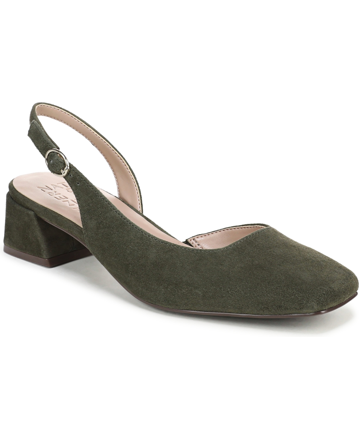 Click here for Naturalizer Jayla Mid-Heel Square Toe Slingback Pu... prices