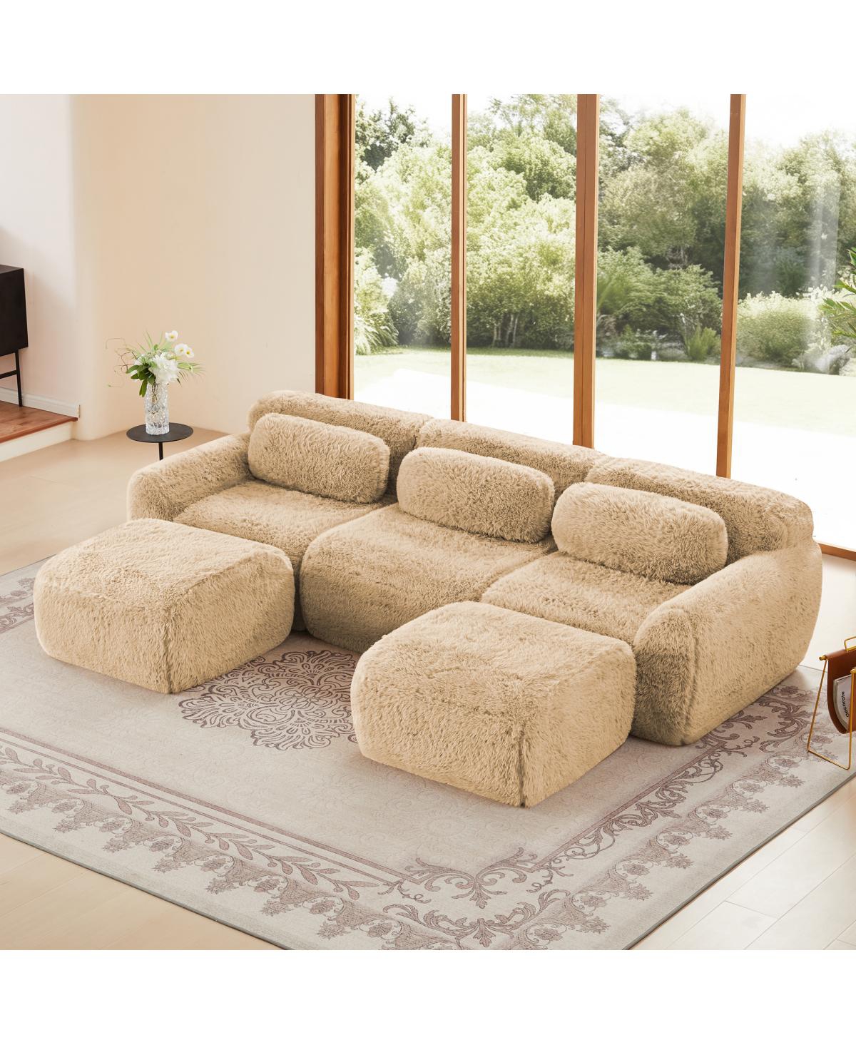 Click here for Streamdale Furniture U-Shaped Boneless Sofa  32D H... prices