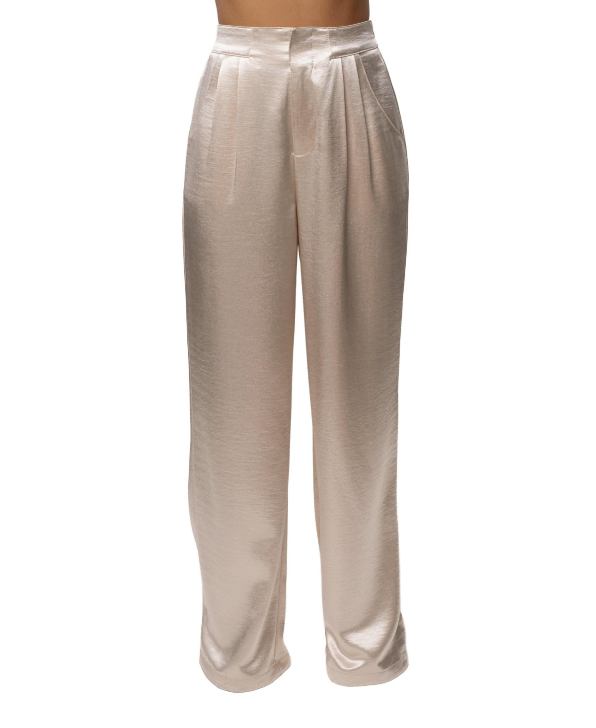 Click here for Jluxlabel Womens Thea Satin Pants - Ivory prices