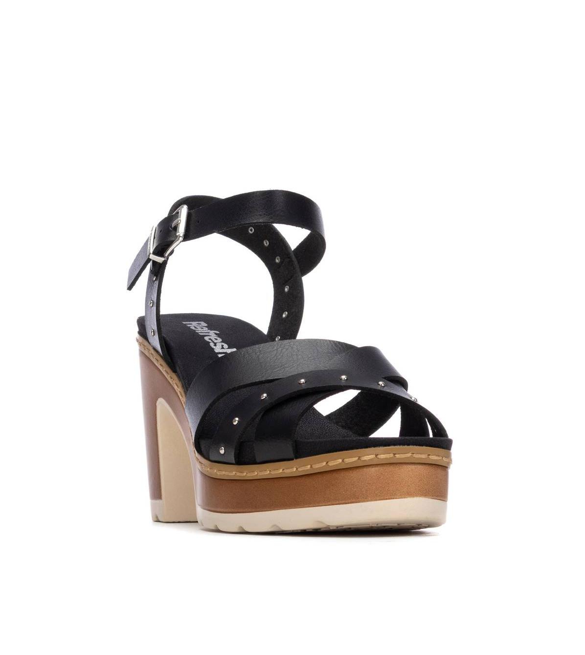 Click here for Xti Womens Refresh Collection Block Heel Strappy S... prices