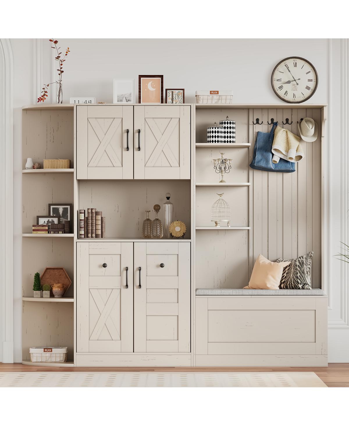 Click here for Streamdale Furniture 2-in-1 Hall Cabinet Storage a... prices