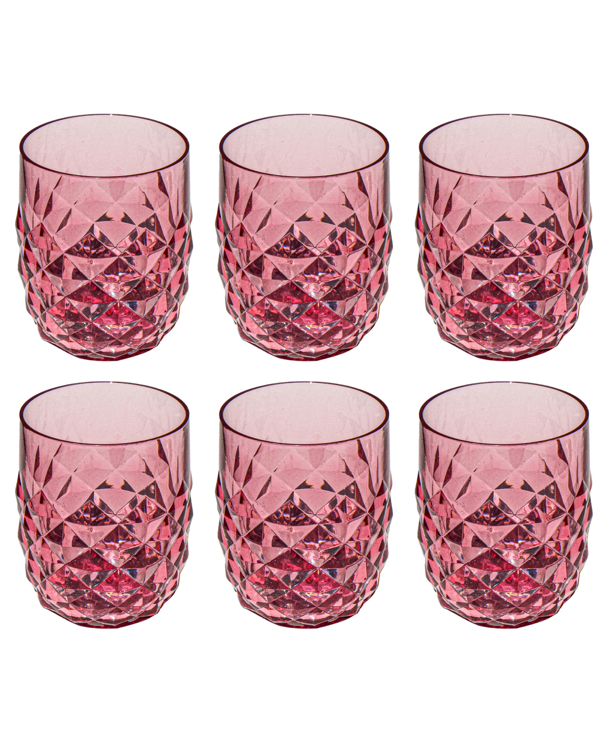 Click here for Abode Homewares Diamond Cut Acrylic Stemless Wine... prices