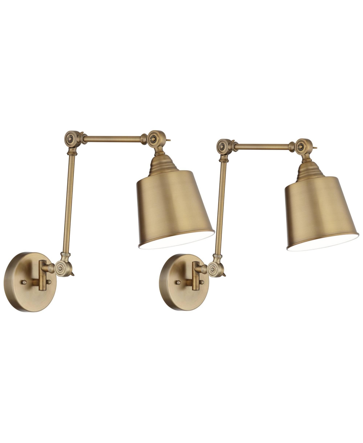 Click here for 360 Lighting Mendes Modern Wall Lamps Set of 2 Bra... prices