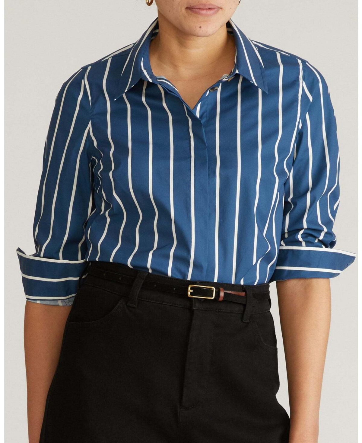 Click here for Universal Standard Plus Size Elbe Stretch Poplin S... prices
