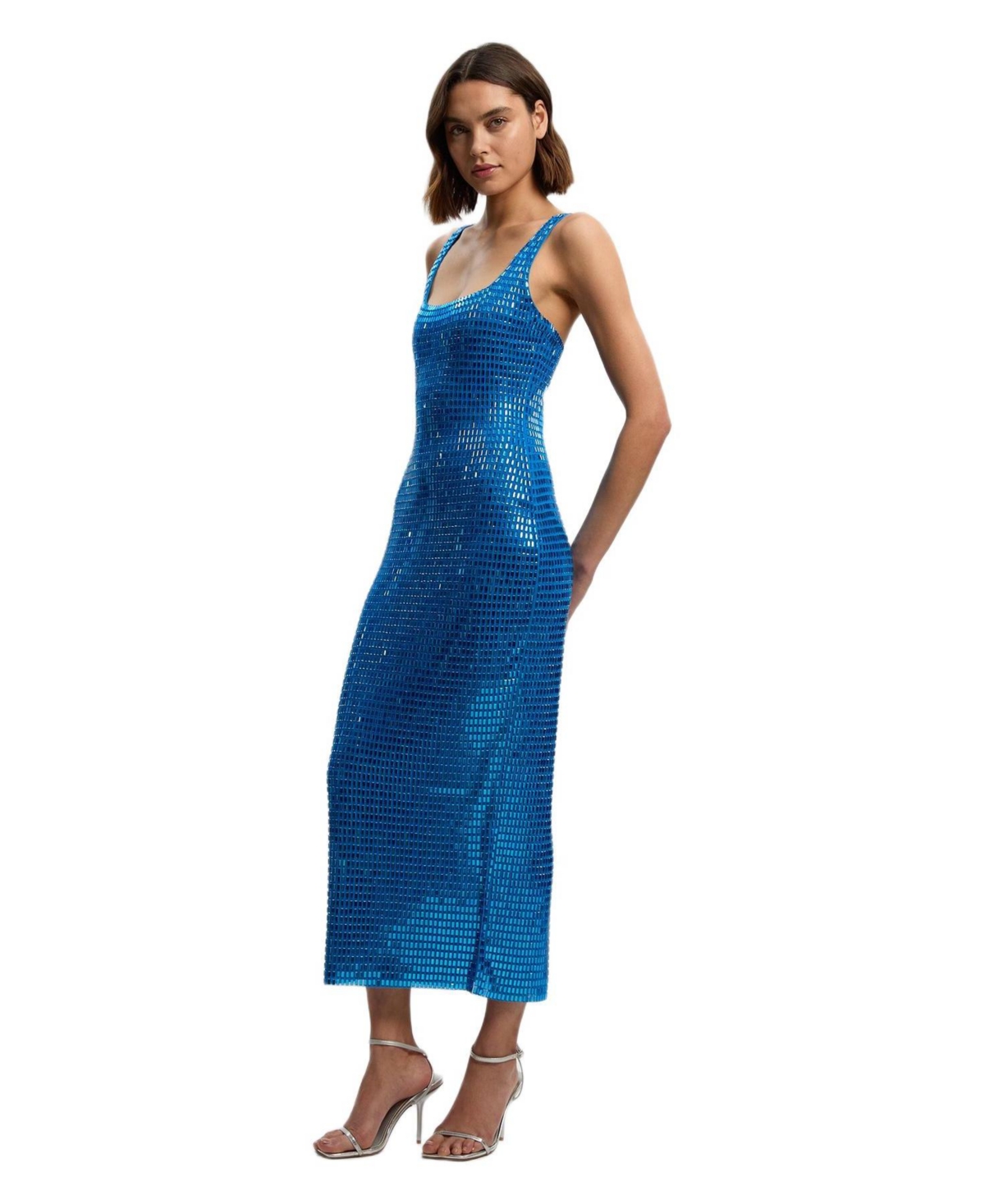 Click here for Karen Millen Womens Crystal Embellished Jersey Mid... prices
