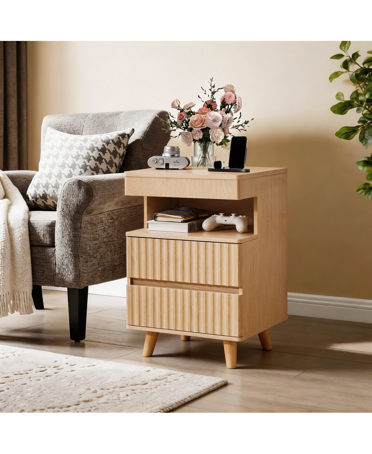 Click here for Streamdale Furniture Bedside Table with Drawer  Ch... prices